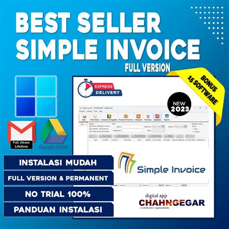 Jual Simplesoft Simple Invoice 2023 Full Lisensi Lifetime Software