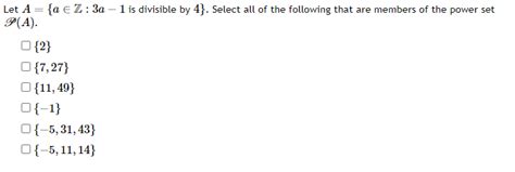 solved please help discrete math power sets question 4