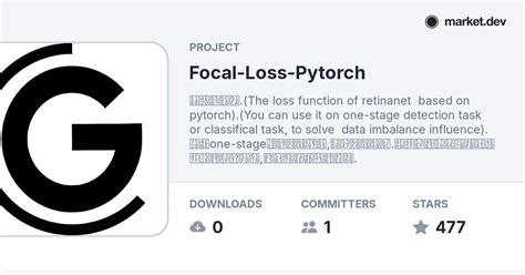Focal Loss Pytorch Ecosystem Directory Marketdev