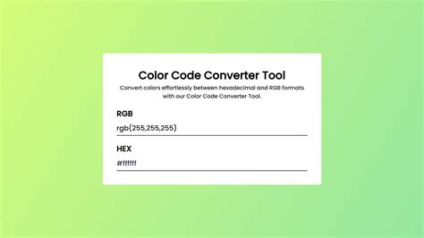 Color Code Converter Tool Using HTML CSS And JavaScript With Source Code SourceCodester