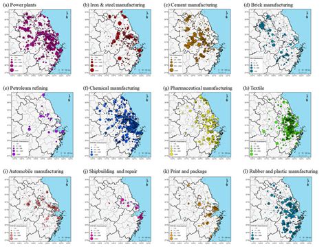 Spatial Distribution Of Major Nox And Voc Emission Sources In The Yrd Download Scientific