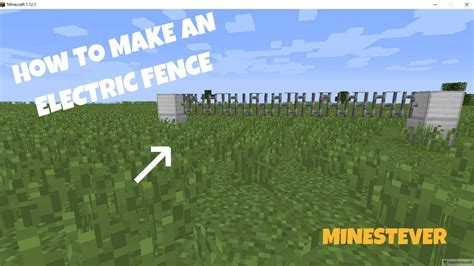 Minecraft How To Make A Working Electric Fence Tutorial Youtube