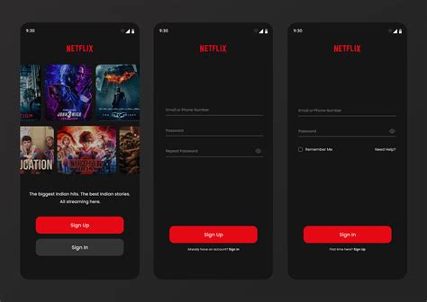 Netflix Mobile App Ui Redesign Behance Behance