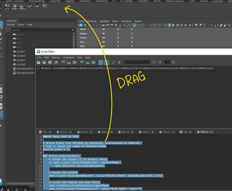 Free Delete Nodes Maya Python Script Tool