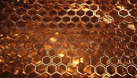 Hexagon Geometric Loop Animation Futuristic Background Honeycomb