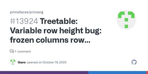Treetable Variable Row Height Bug Frozen Columns Row Height Does Not Align With Scrollable