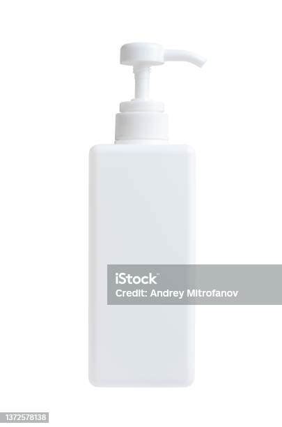 샴푸 또는 비누용 흰색 플라스틱 병 흰색으로 격리됩니다 복사 공간 비누 용기에 대한 스톡 사진 및 기타 이미지 비누 용기 샤워시설 샴푸 Istock