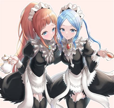 Felicia And Flora Fire Emblem And More Drawn By Okazu Danbooru