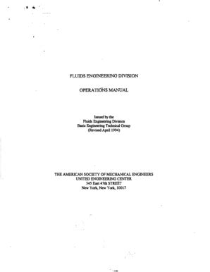 Fillable Online Files Asme Fluids Engineering Division Operations Manual Revised ASME