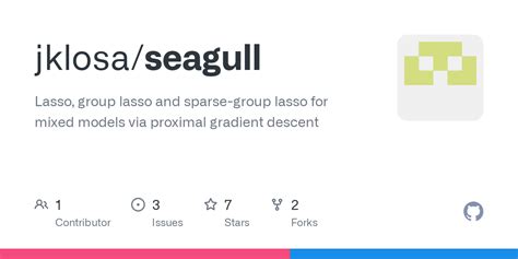 Github Jklosaseagull Lasso Group Lasso And Sparse Group Lasso For