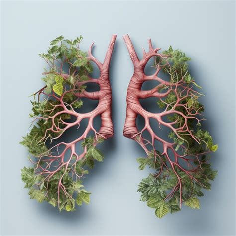 Premium Photo A Tree And Human Lungs