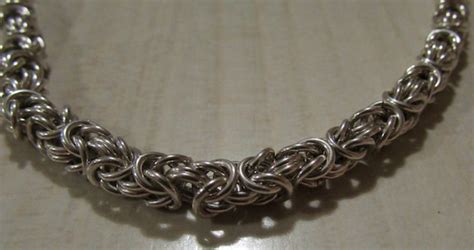 Heavy Handmade Sterling Silver Chain 28 Gem