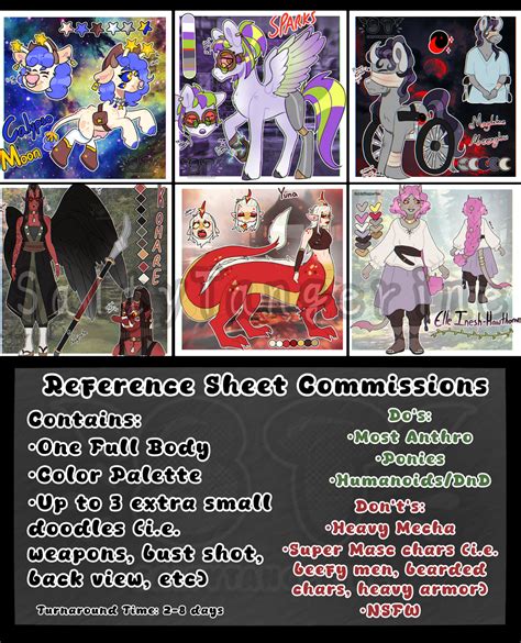 🪧 Reference Sheet Comms On Toyhouse