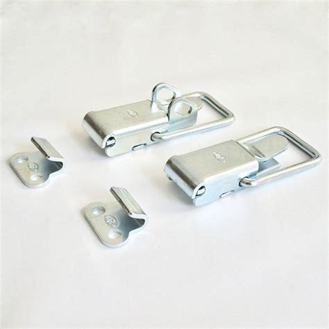 Locking Kit 2 Straight Wire Zinc Plated Loop Latch 325 X 82 Mm With