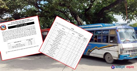 फेरि बढायो सरकारले सार्वजनिक गाडीको भाडा कहाँको कति पुग्यो सूचीसहित