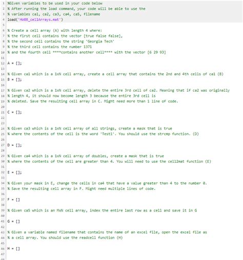 1 Given Variables To Be Used In Your Code Below 2