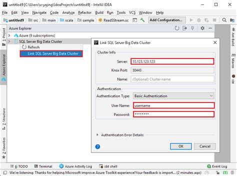 How To Develop And Submit Spark Jobs To Sql Server Big Data Clusters In Intellij Microsoft Sql