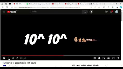 Numbers 0 To Googoltriplex Youtube