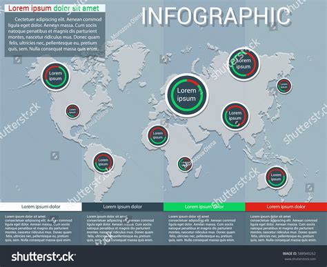 Info Graphics Diagram World Map 스톡 벡터 로열티 프리 588949262 Shutterstock