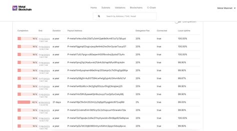How To Stake As A Validator Metal Blockchain Build The Blockchain Future
