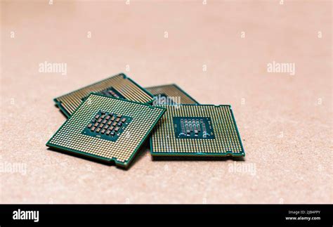 Isolated Computer Microprocessors Various Computer Processors On