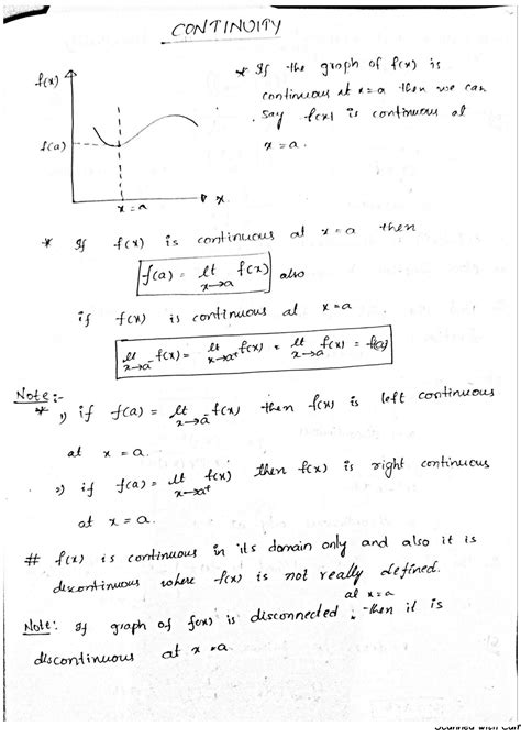 SOLUTION Continuity Notes Studypool