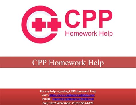 Cpp Homework Help Ppt