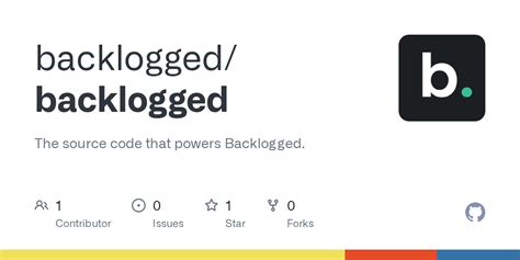 Github Backloggedbacklogged The Source Code That Powers Backlogged