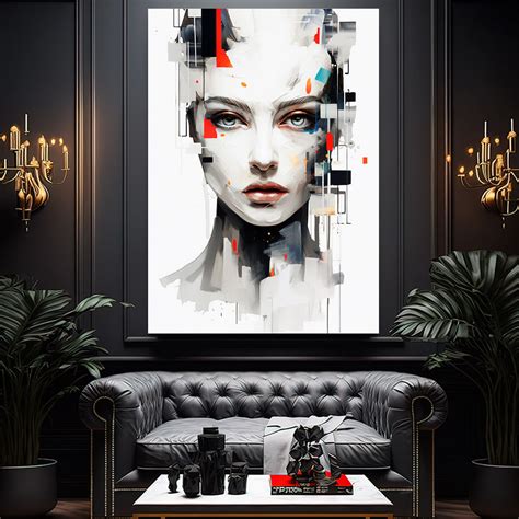 Tableau Portrait Femme Moderne Tableaudecomoderne®