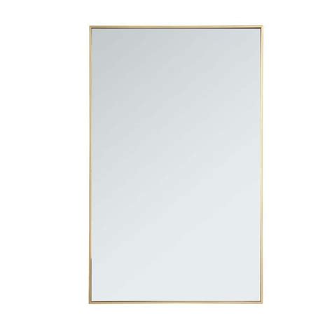 Large Rectangle Brass Modern Mirror 48 In H X 30 In W Wm86096brass