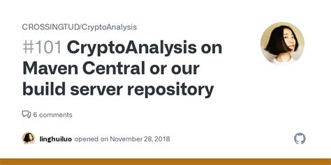 cryptoanalysis on maven central or our build server repository · issue