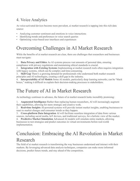 Leveraging Ai In Market Research Enhancing Decision Making With