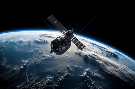 轨道上的卫星图高清图片下载 正版图片600076890 摄图网