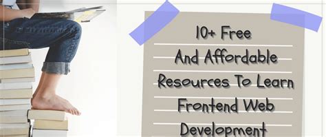 10 Free And Affordable Resources To Learn Frontend Web Development