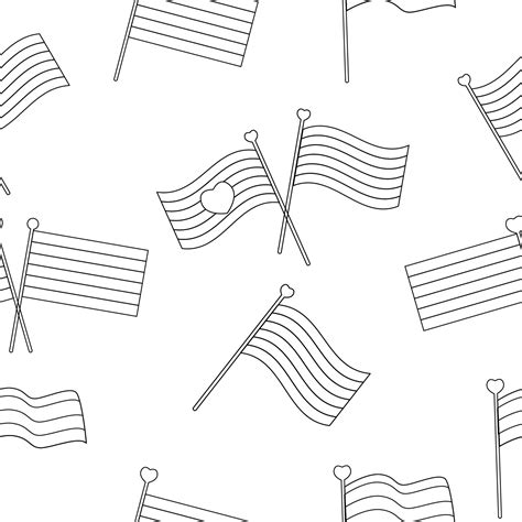 Seamless Pattern Outline Lgbt Different Flags Pride Month 46621809 Vector Art At Vecteezy