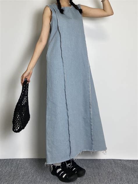 데끼 워싱 데님 롱 원피스 2color 324