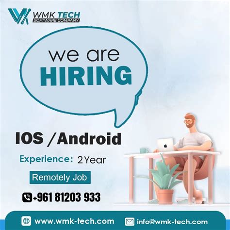 Iosdeveloper Androiddeveloper Mobiledeveloper Remotejob Techjobs Wmk Tech