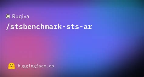 Ruqiya Stsbenchmark Sts Ar Datasets At Hugging Face