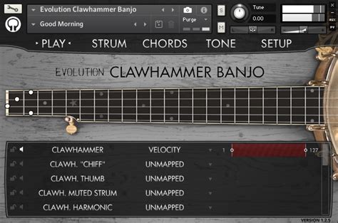 Evolution Clawhammer Banjo Orange Tree Samples