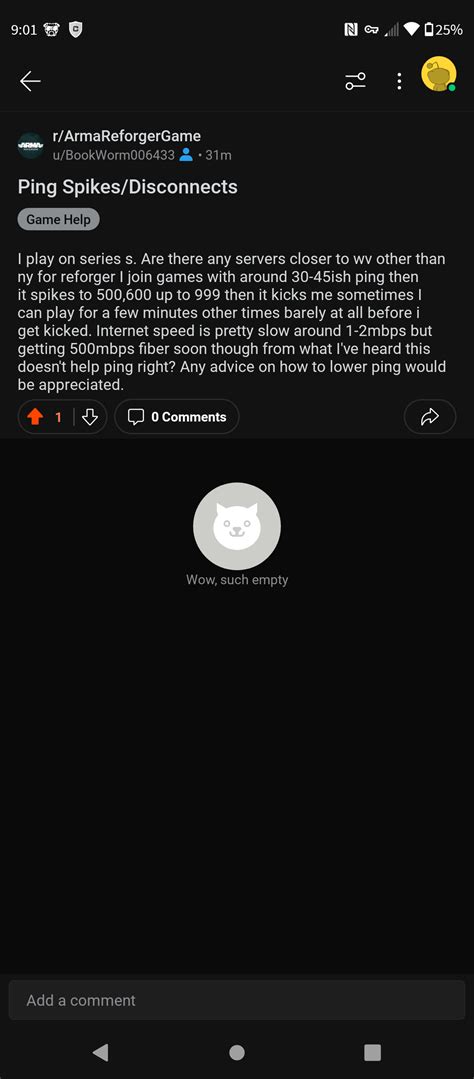 ping disconnects ping spikes screenshot of original post in other