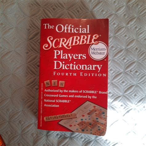 The Official Scrabble Players Dictionary By Merriam Webster Inc Staff