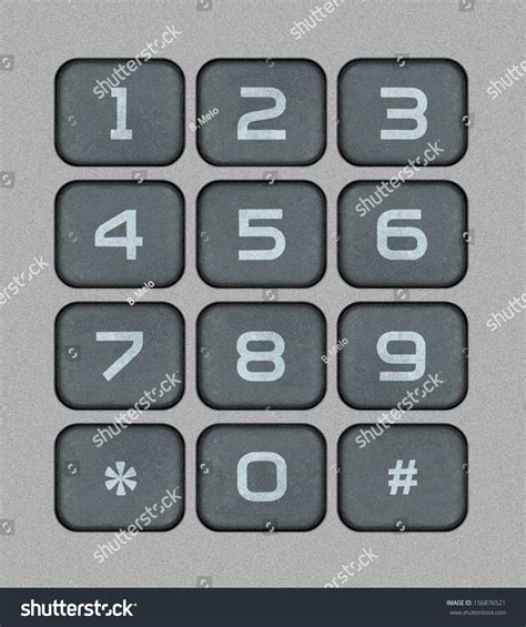 Numeric Keypad Bitmap Illustration Stock Illustration 156876521 Shutterstock