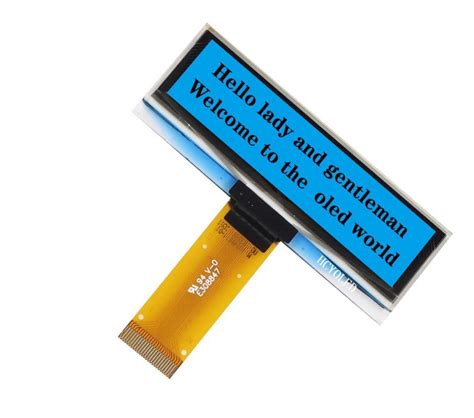 Blue Oled Display Module With Resolution Of 128x32 And Size Of 2 23 Inch Oled Display And Oled