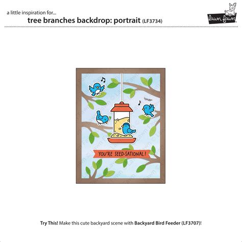 Tree Branches Backdrop Portrait Lawn Fawn