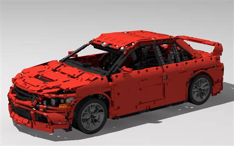 LEGO MOC mitsubishi lancer evo 9 by Antoine11 | Rebrickable - Build ...