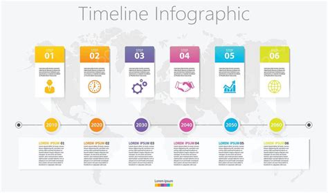 Presentation Infographic Template Pointer Timeline Option Vector