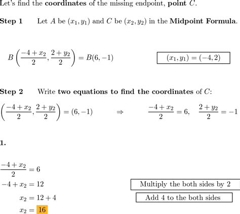Missing Endpoint Formula