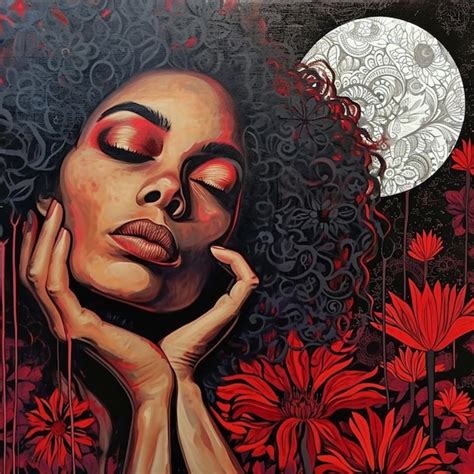 Premium Photo Beautiful Black Woman Illustration Ai Generative