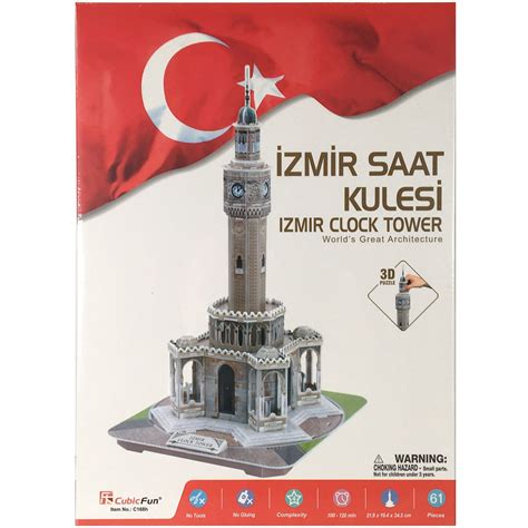 CubicFun 3D Puzzle İzmir Saat Kulesi - 155.35 TL + KDV