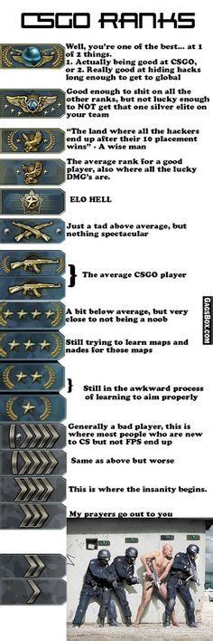 On Pinterest Kitkatlovekesha Pin Video Games CS GO CSGO Ranks Explained Cs Go